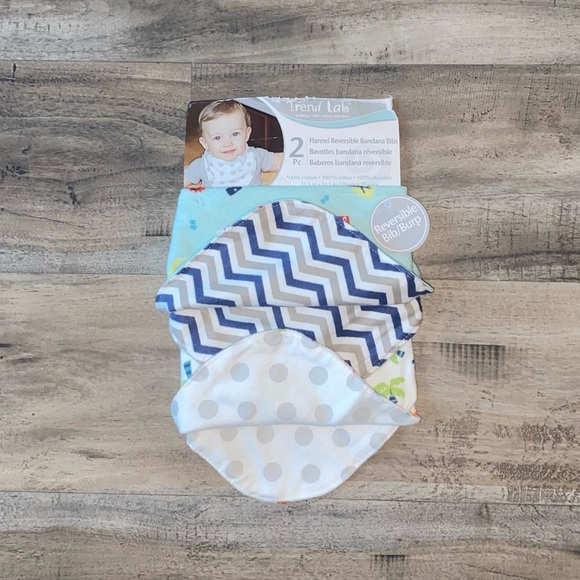 Tren Lab | Accessories | Trend Lab Reversible Light Blue Pocket Dots ...